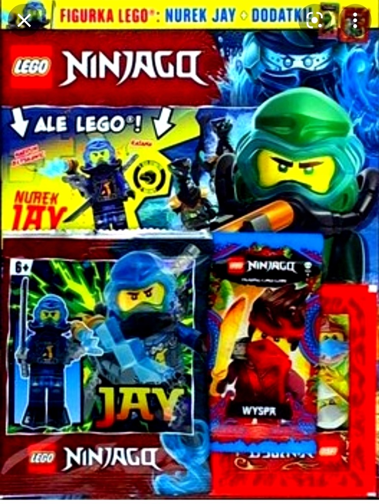 Lego Ninjago 11/2021 Nurek Jay+ karty + naklejki - 12208445579 ...