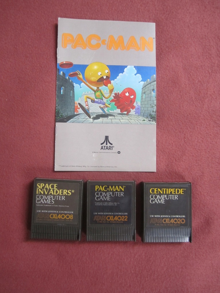 Oryginalne Catridge Gry Do Atari 400 / 800 PAC-MAN Centipede Space ...