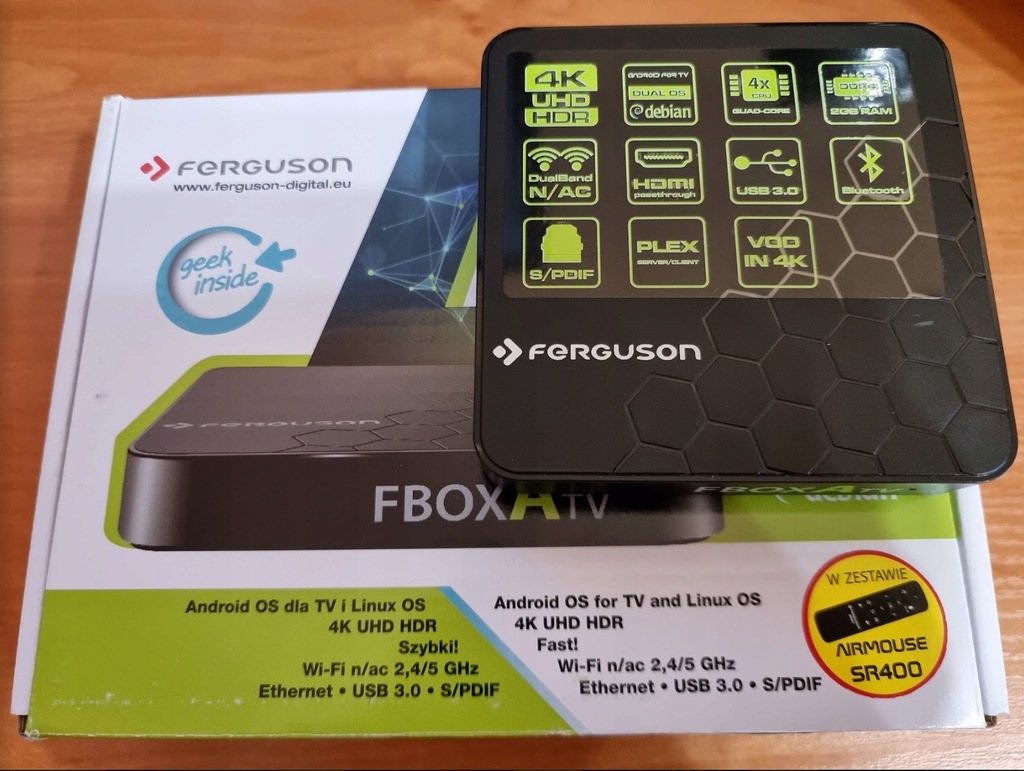 Odtwarzacz multimedialny Ferguson FBOX ATV+SR 410 - 12411745240 - oficjalne archiwum Allegro