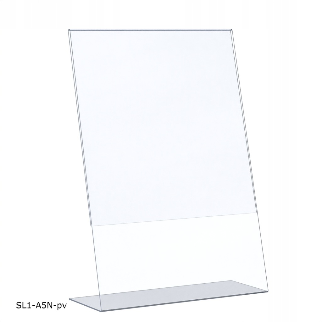 A5 Stojak typ L na opis, cenę z PCV jak plexi pion - 12888515444 ...