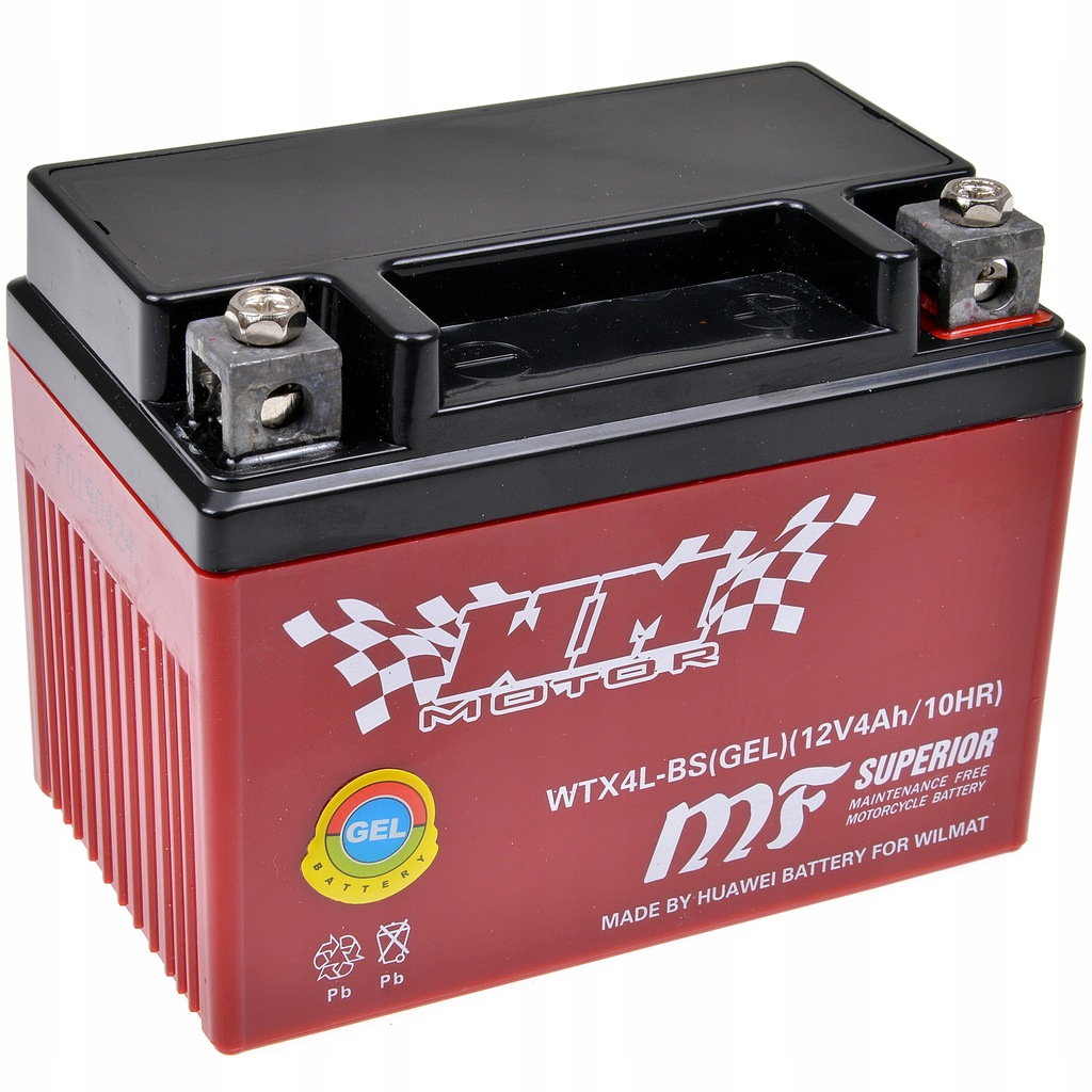 AKUMULATOR ŻELOWY YTX4L BS 12V 4Ah SKUTER QUAD ATV - 7450011729 ...