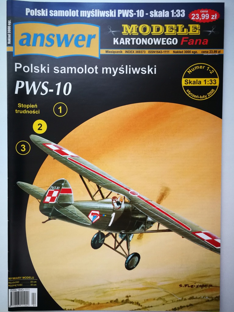 Answer 1-2/2008 samolot myśliwski PWS-10 - 11530162882 - oficjalne ...