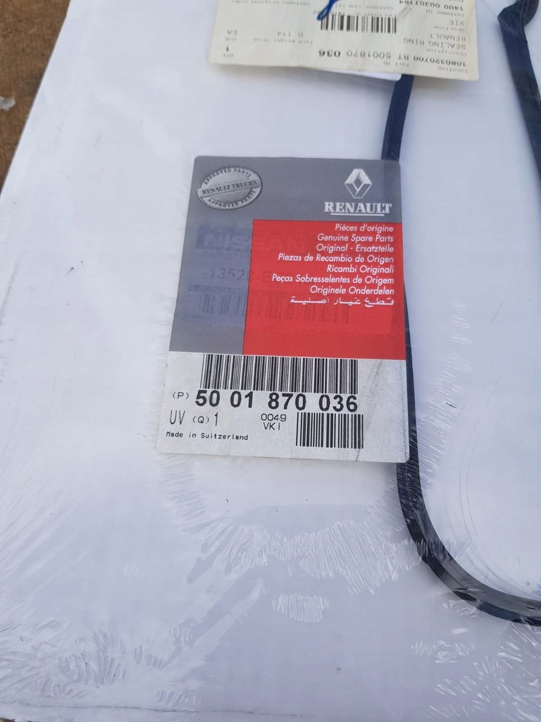 USZCZELKA POKRYWY ROZRZĄDU VOLVO FH 5001870036 - 10533690018 ...