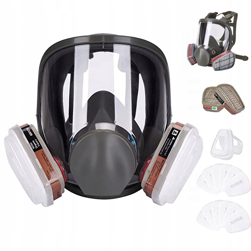PEŁNA MASKA 6800 FILTRA PRZECIWGAZOWA LAKIERNICZA - 16094249650 ...