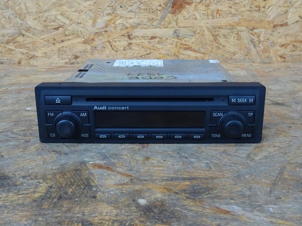 AUDI TT 8N A6 C5 RADIO AUDI CONCERT KOD 4B0035186P - 11484623741 - oficjalne archiwum Allegro