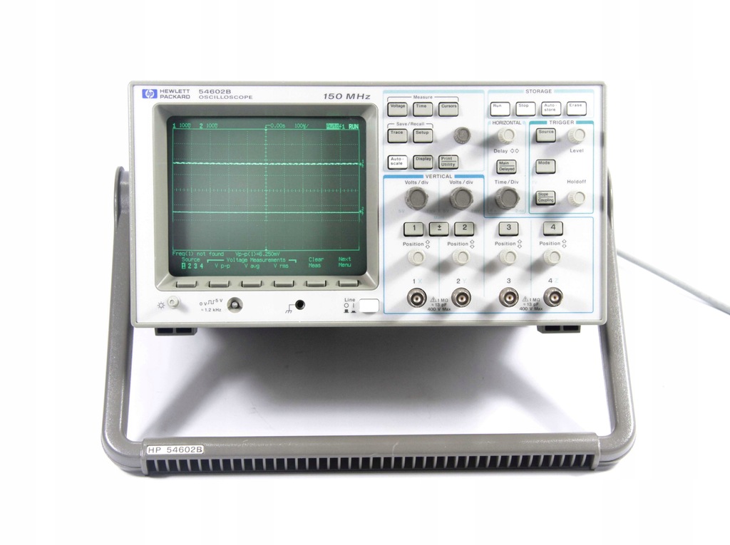 OSCYLOSKOP CZTEROKANAŁOWY 4x150MHz HP 54602B - 14564261752 - oficjalne ...