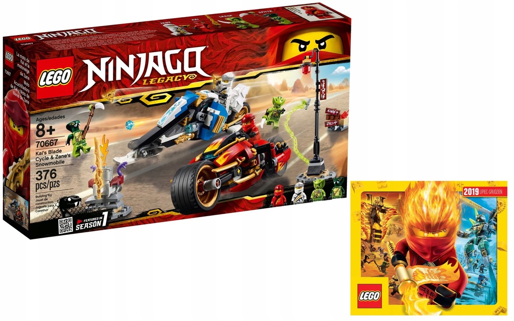 LEGO NINJAGO 70667 Motocykl Kaia i skuter +KATALOG - 7763554578 ...