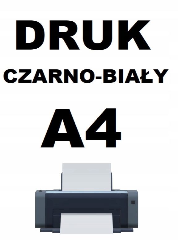 WYDRUK Z PLIKU CZARNO-BIAŁY 700stron. - 13949410945 - oficjalne archiwum Allegro