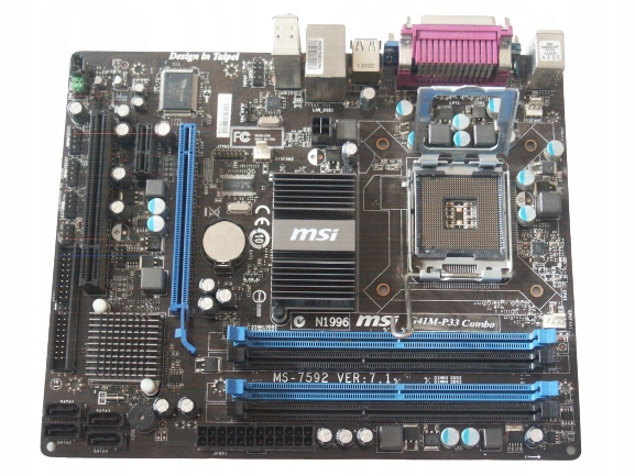 Płyta główna MSI MS-7592 G41M-P33 Combo Micro ATX - 13473647773 ...
