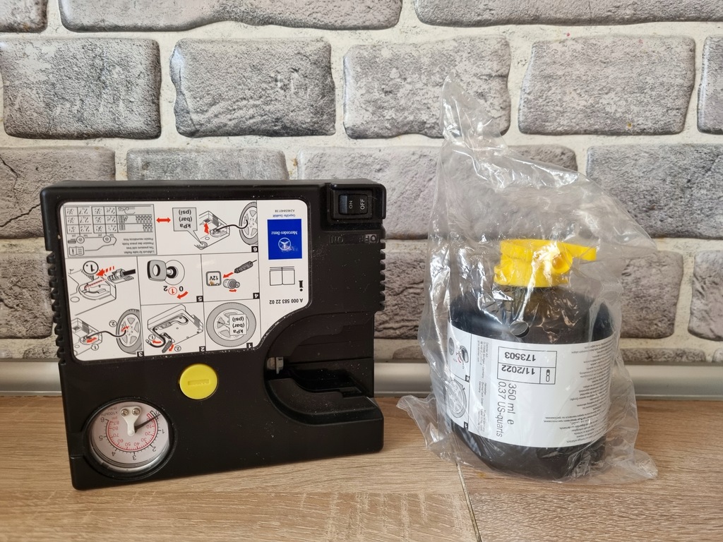 Kompresor zestaw naprawczy opon MERCEDES - 13602027992 - oficjalne archiwum Allegro