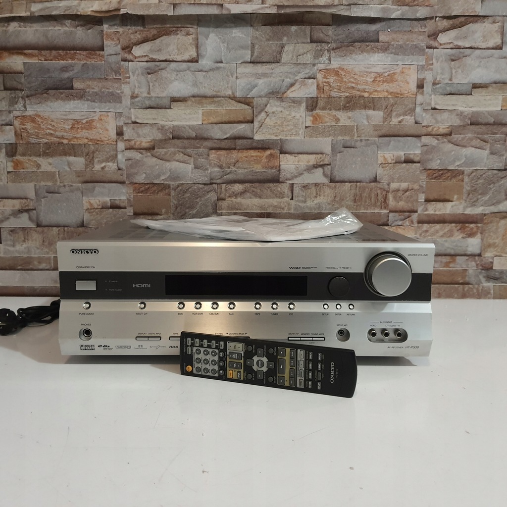 Amplituner ONKYO HT-R508 5.1 srebrny - 13533996105 - oficjalne archiwum Allegro