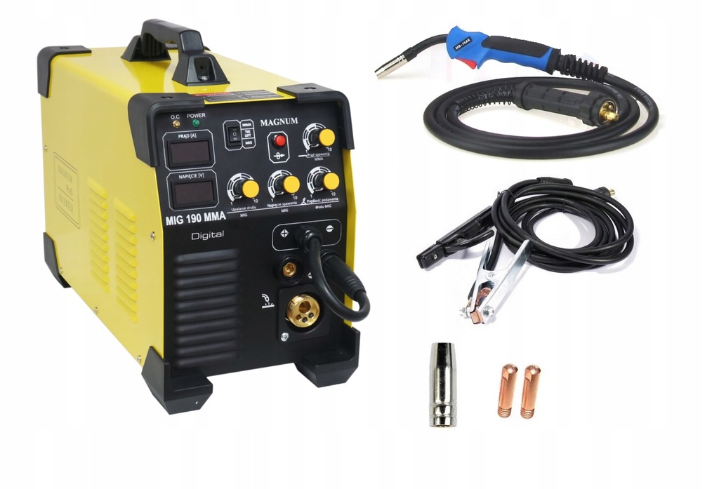 Spawarka Magnum MIG 190 MMA TIG migomat 200A - 7139905431 - oficjalne archiwum Allegro