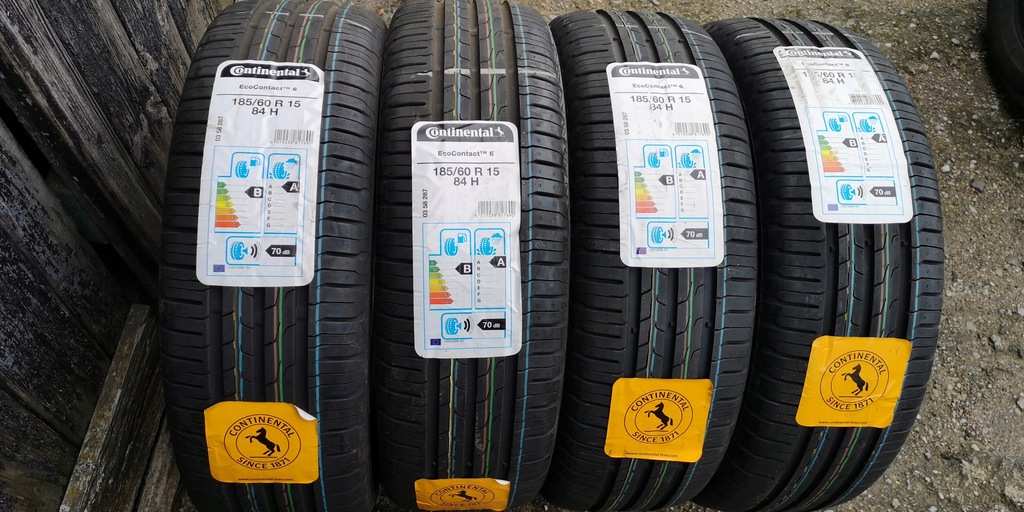 CONTINENTAL ECO CONTACT 6 185/60/15 84H 4xNOWE `19 - 13634164683 - oficjalne archiwum Allegro