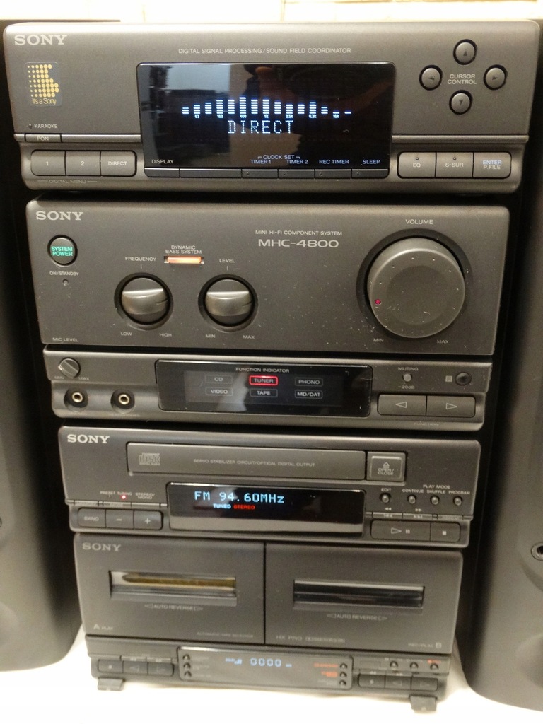 WIEŻA SONY MHC-4800+KOLUMNY+PILOT SPRAWNA - 11465748786 - oficjalne ...
