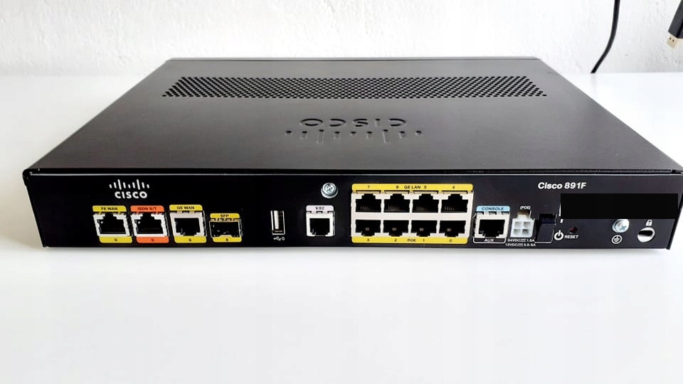 Router Cisco 891F-K9 + Zasilacz - 10906228101 - oficjalne archiwum Allegro