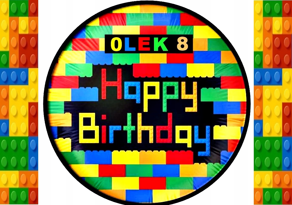 ZESTAW OPŁATEK NA TORT + BOKI LEGO DUŻY A3 - 13101903353 - oficjalne ...