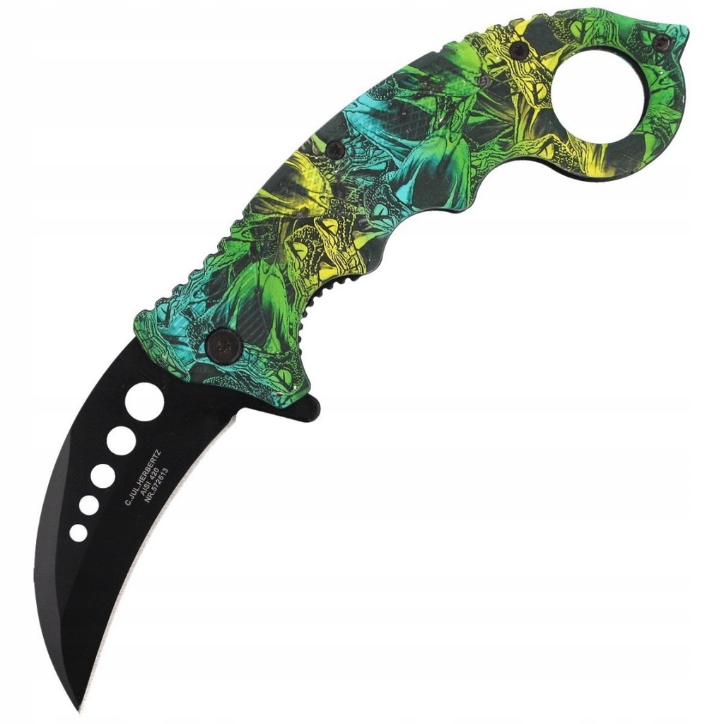 Nóż karambit Herbertz Solingen Snake Design, Black - 13136911146 ...