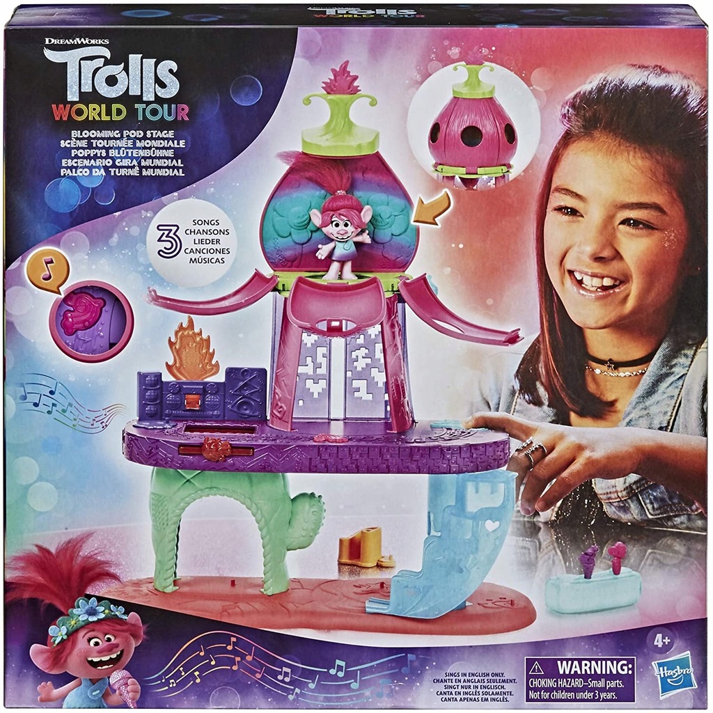 TROLLE DOMEK TROLLS SCENA POPPY BLOOMING POD STAGE - 10004029911 ...
