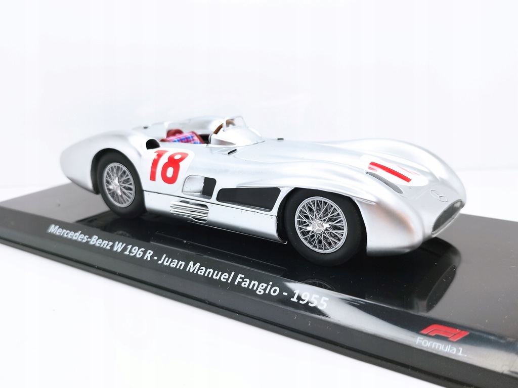Mercedes Benz W 196R J.Fangio 1955 w gablotce skala 1:24 8 ...