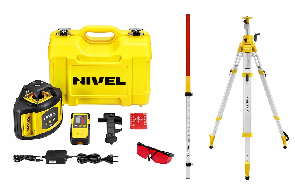 Niwelator laserowy NL500 +łata+statyw Nivel System - 12552968933 ...