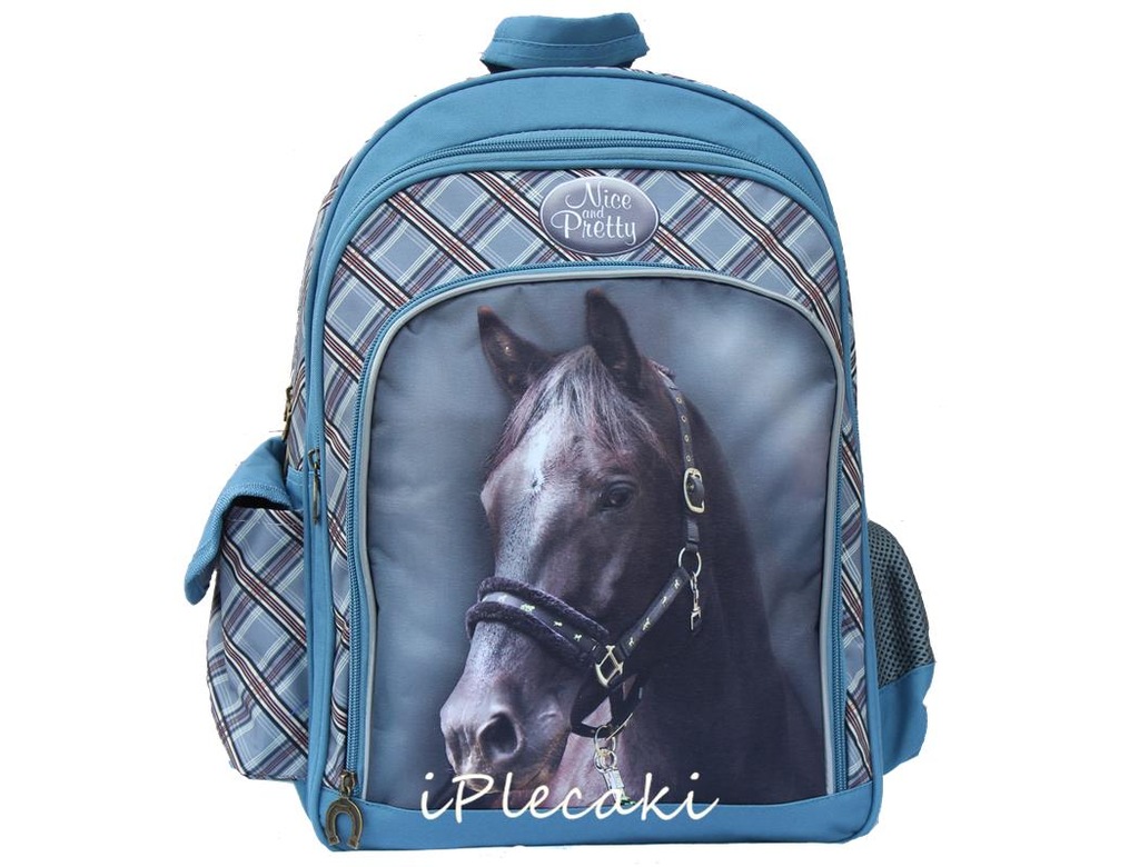 PLECAK SZKOLNY KOŃ KONIE Z KONIEM KOŃMI KONIAMI - 6806504241 - oficjalne archiwum Allegro