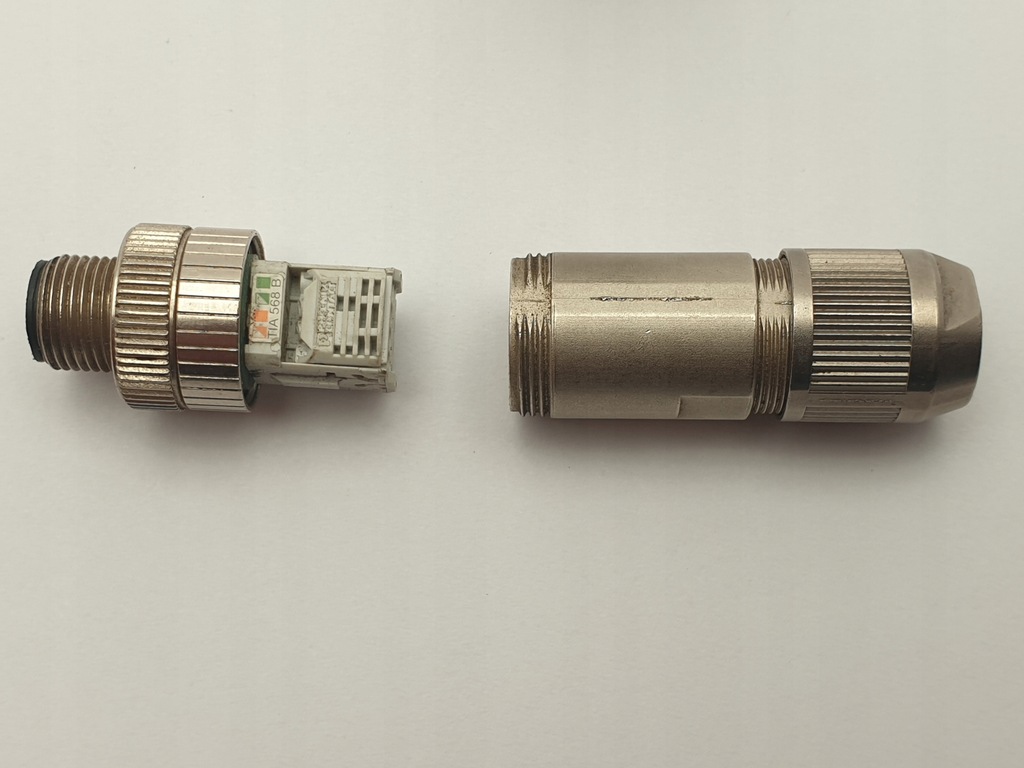 wtyczka męska prosta M12 4-pin D Ethernet PROFINET - 11112501583 ...