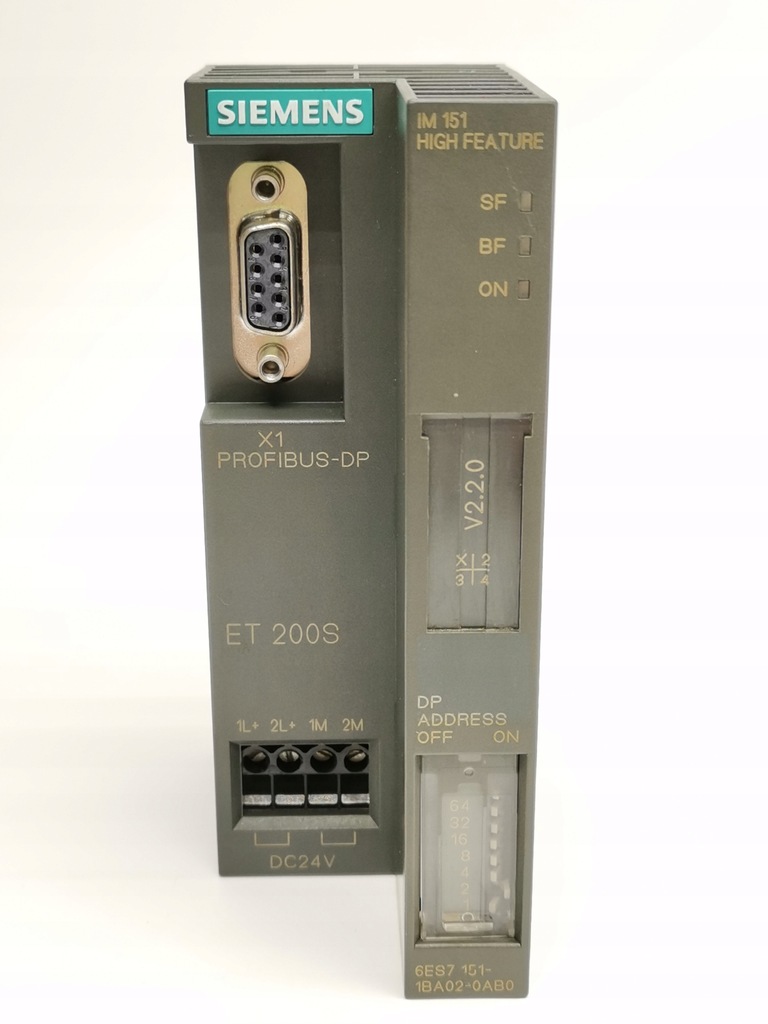 SIEMENS SIMATIC S7 6ES7 151-1BA02-0AB0 ET 200S PROFIBUS IM 151 HIGH FEATURE - 14729907820 ...