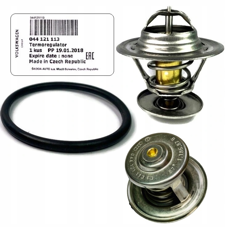 ORYGINALNY TERMOSTAT ORYGINAŁ VW AUDI 044121113 - 11429720801 ...