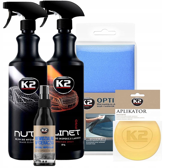 K2 ZESTAW DO MYCIA I PIELĘGNACJI SAMOCHODU SZYB - 11473238635 - oficjalne archiwum Allegro