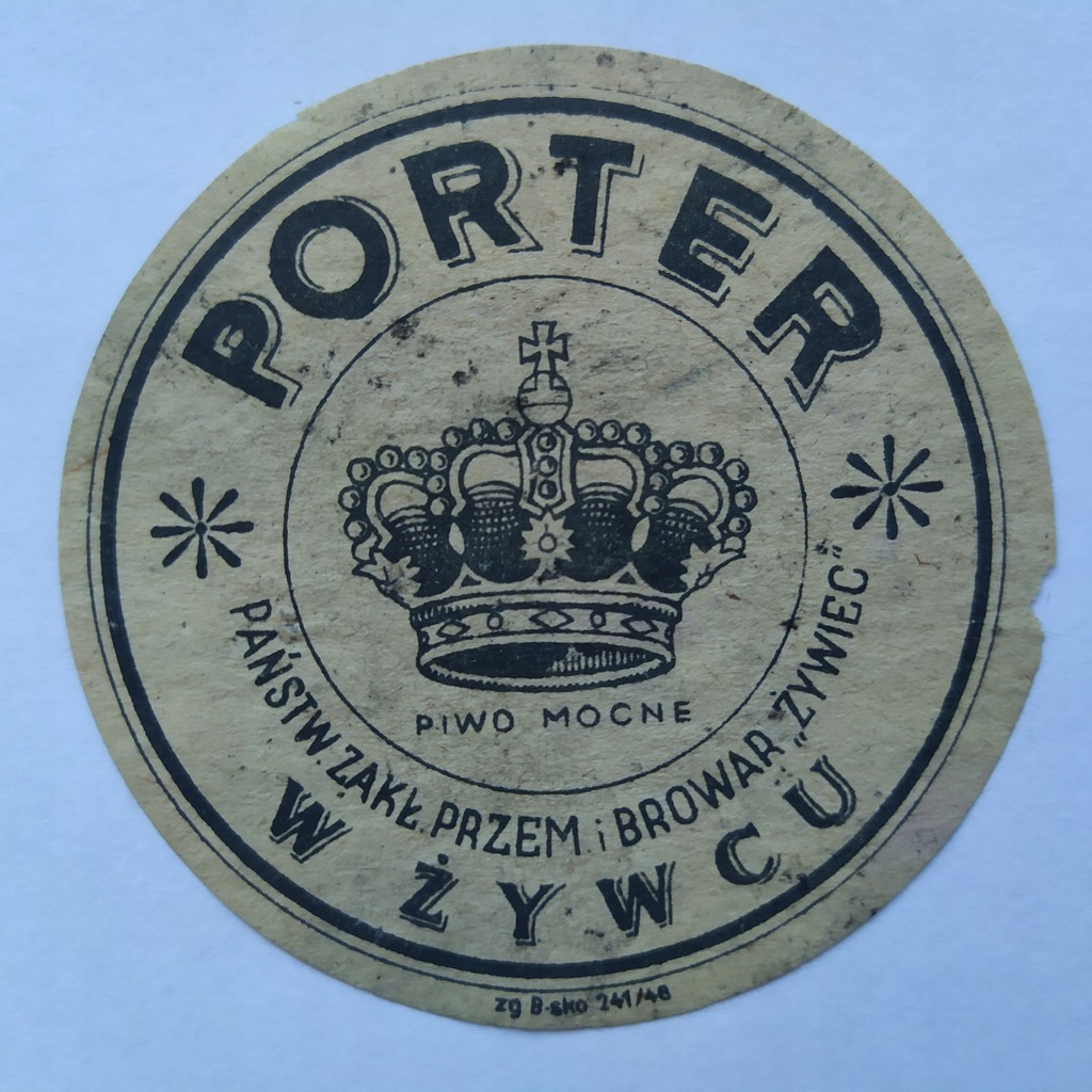ŻYWIEC-PORTER-STARA ETYKIETA - 13095527776 - oficjalne archiwum Allegro
