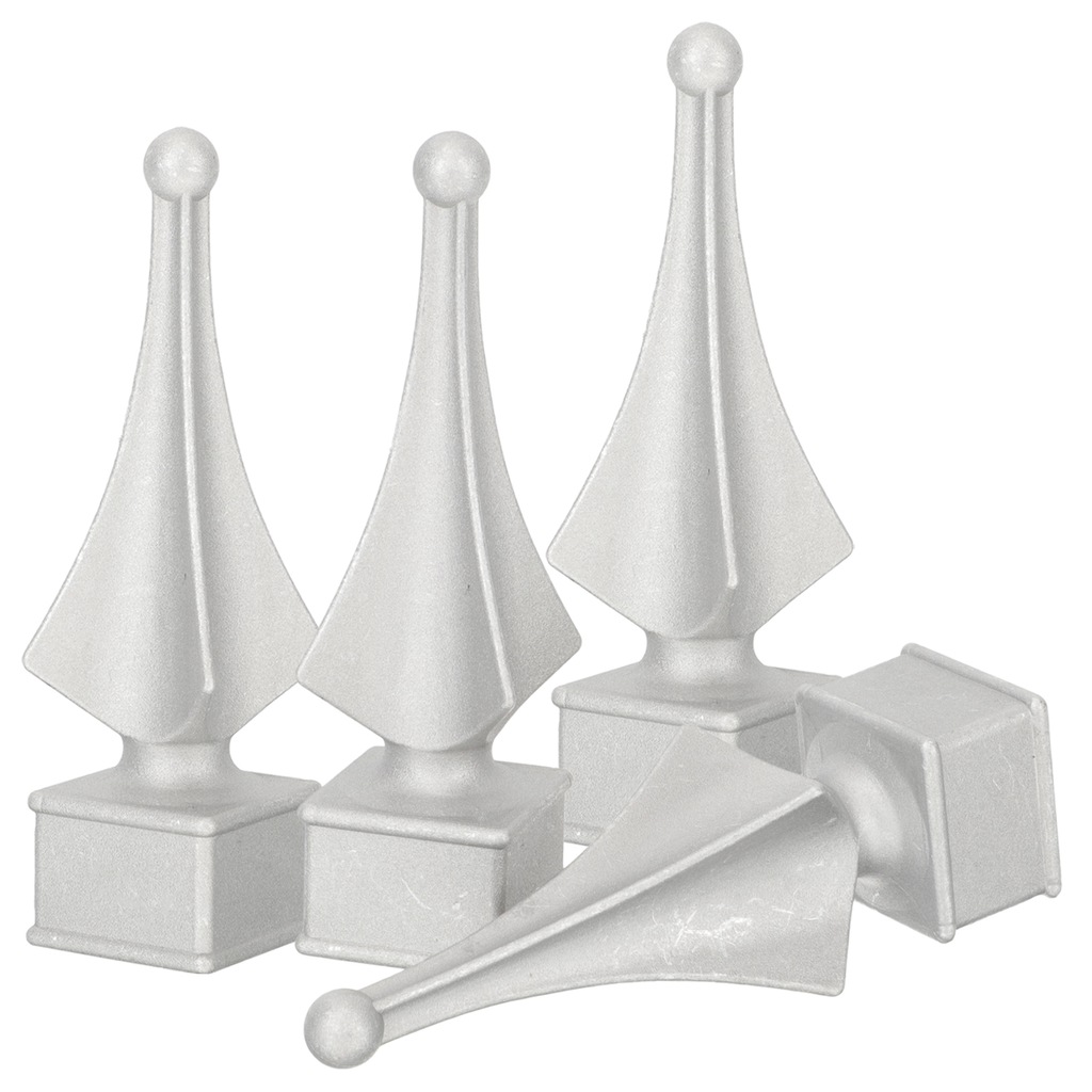 ALUMINUM FENCE BLACK PLASTIC FINIAL TOPS 4 PCS - 14280682785 ...