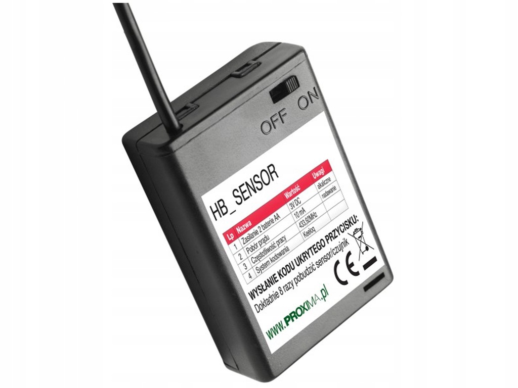 PILOT SAMOCHODOWY HB SENSOR CZUJNIK ZBLIŻENIOWY - 6946130845 ...