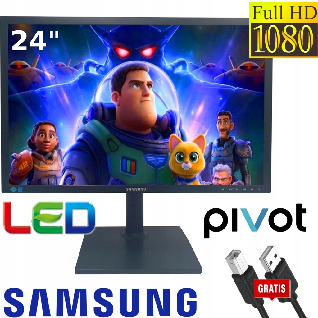 Monitor LED Samsung S24E650 24'' IPS DP Full HD - 12341719927 ...