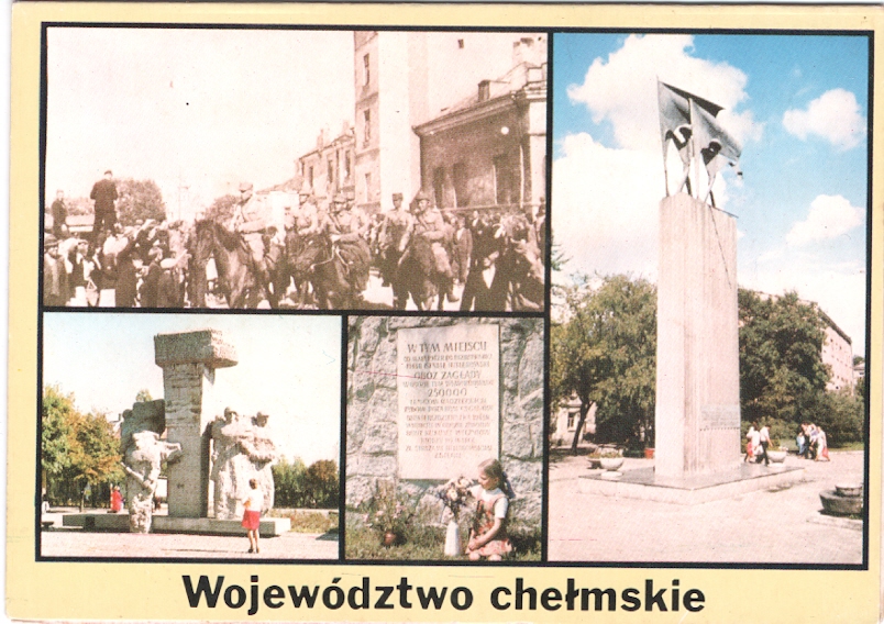 CHEŁM - MIASTO + MAPA i POMNIK - 1985R - 12089725104 - oficjalne archiwum Allegro