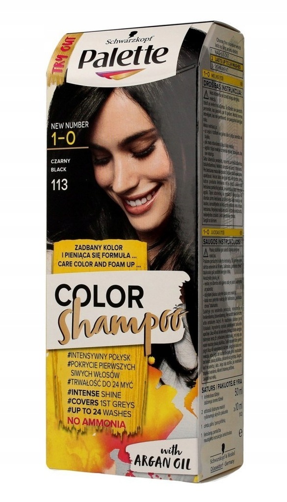 Palette Color Shampoo Szampon koloryzujący nr 1-0 - 13331922978 ...