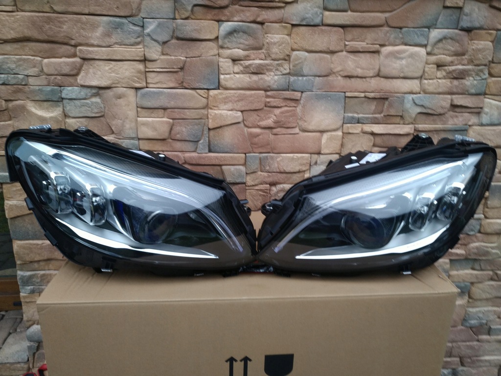 Lampy Mercedes W205 Lift MultiBeam Full Led New! - 13140004161 ...