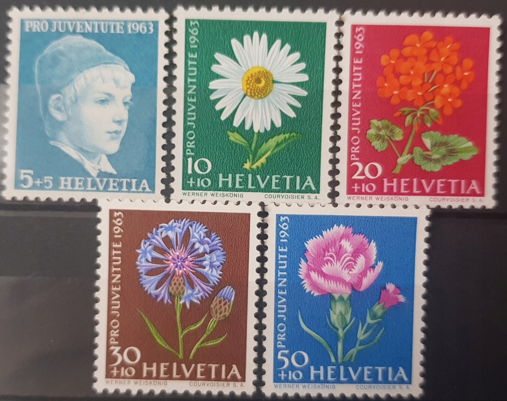 Szwajcaria Mi 786/790 ** ( 1963 ) V - 12317373509 - oficjalne archiwum ...