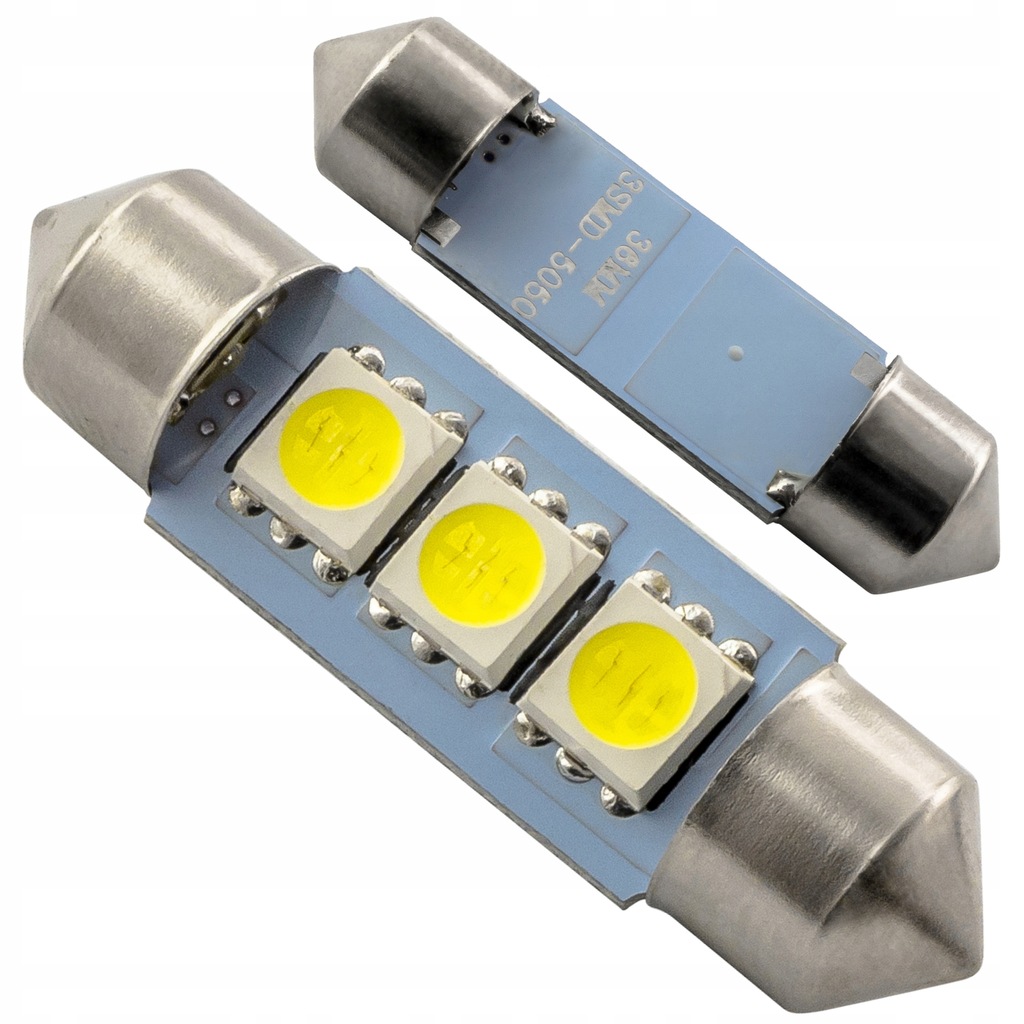 OŚWIETLENIE SCHOWKA Rurka LED C3W C5W C10W C21W - 9883099513 - oficjalne archiwum Allegro