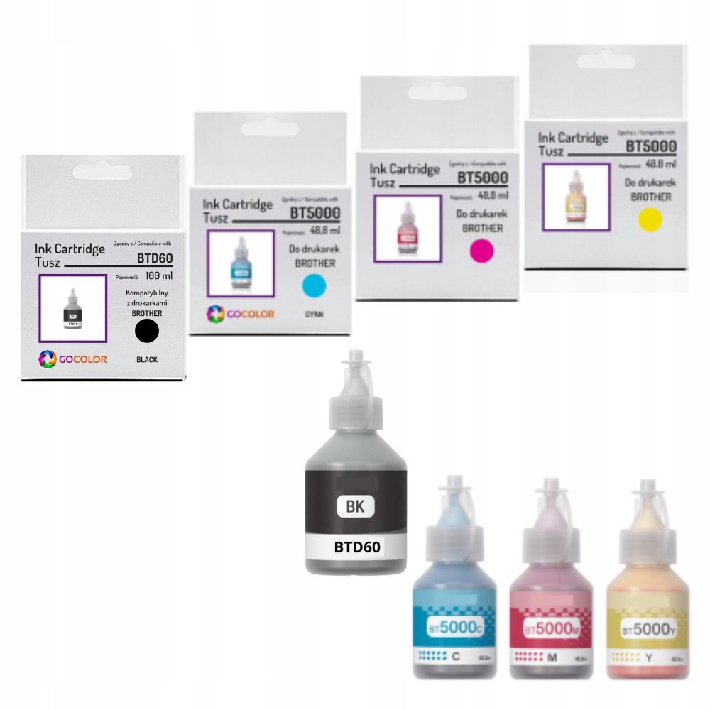 Zestaw do BROTHER BT-D60 BT-5000 drukarki DCP-T510 - 13527478150 ...