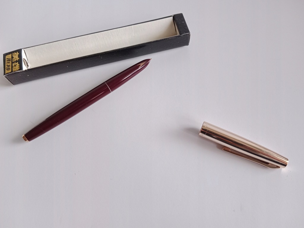 STARE PIÓRO WIECZNE CHIŃSKIE HERO 331 CZERWONE PRL - 13810838980 ...