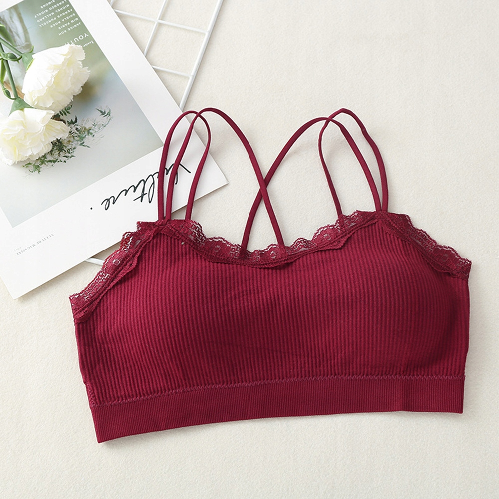 D Top stanik Bandeau koronkowy na ramiączka - 10999510669 - oficjalne ...