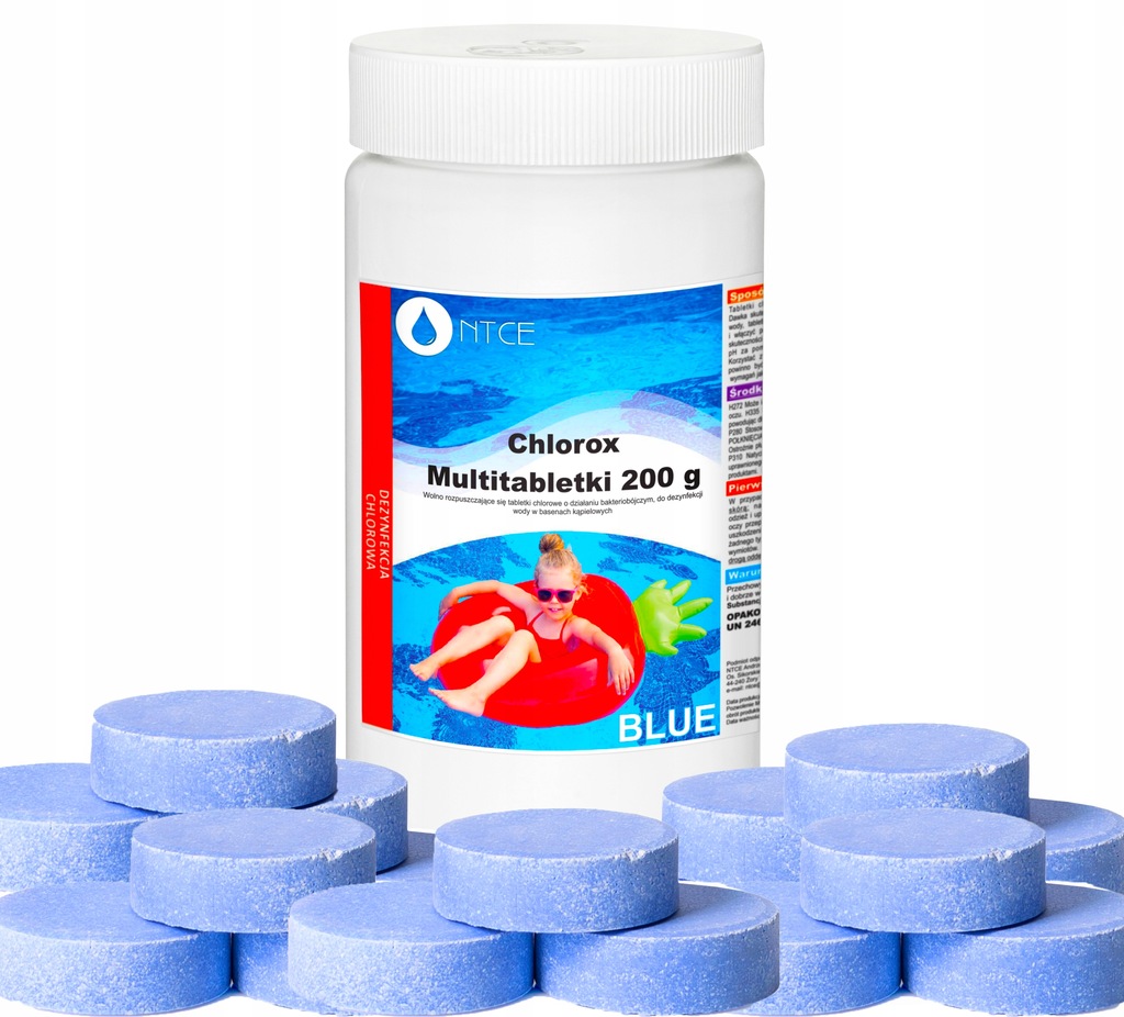 CHLOR DO BASENU TABLETKI MULTIFUNKCYJNE 200g 1kg - 10891553027 ...