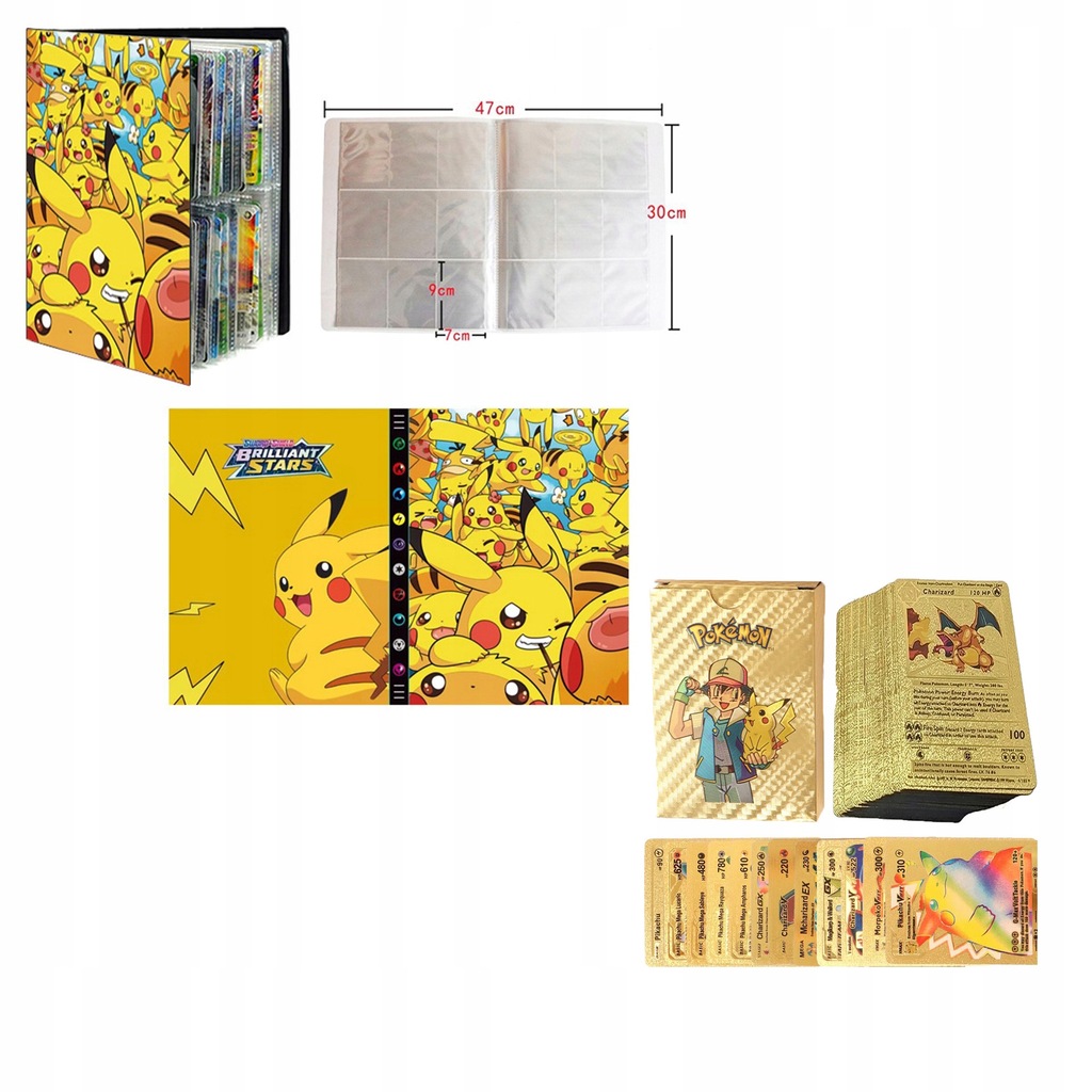 Złote Karty Pokemon 55 Folia+Album Pikachu - 12970797837 - oficjalne ...