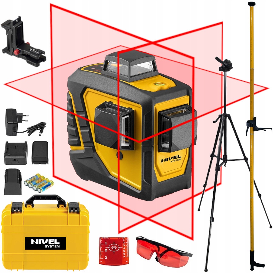 Laser krzyżowy CL3D + tyczka statyw Nivel System - 14156212974 ...