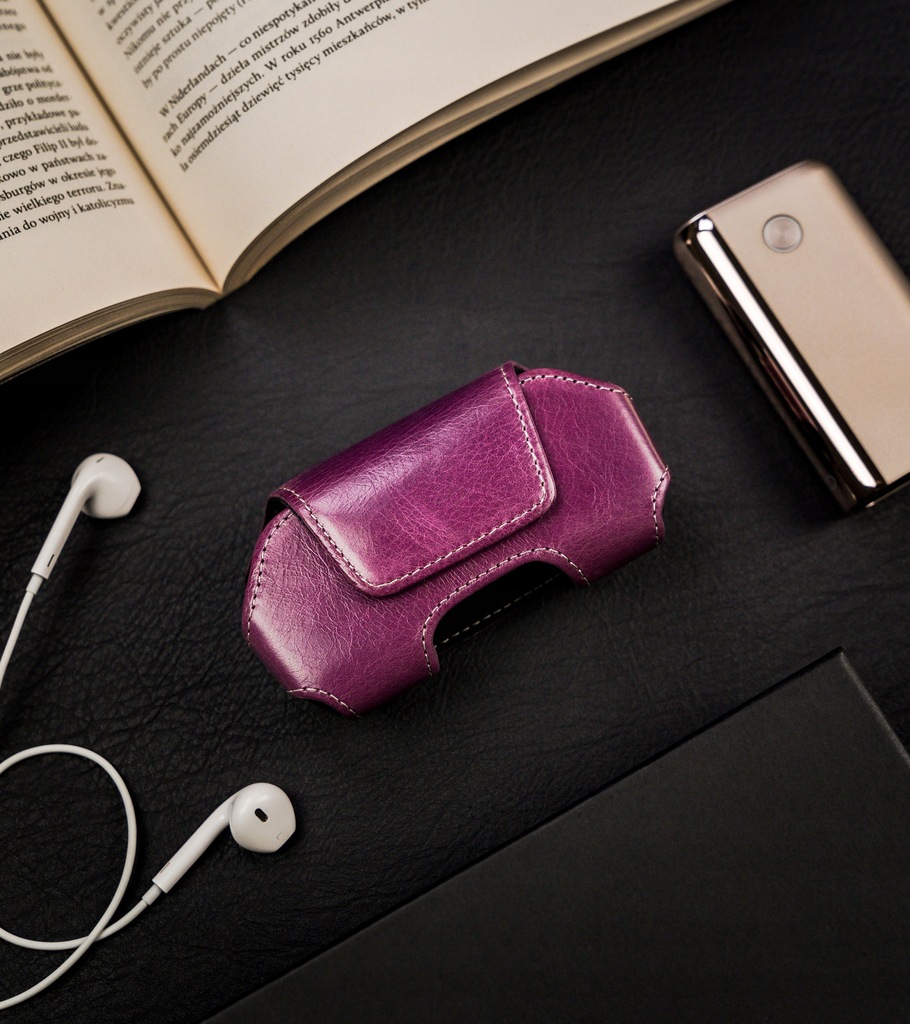 Skórzane ETUI na IQOS GLO NEO HEETS BAT DO PASKA - 12458163417 ...
