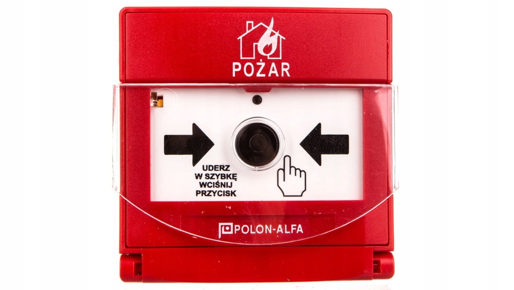 POLON-ALFA Ręczny ostrzegacz pożarowy ROP-4001M - 12256572393 - oficjalne archiwum Allegro
