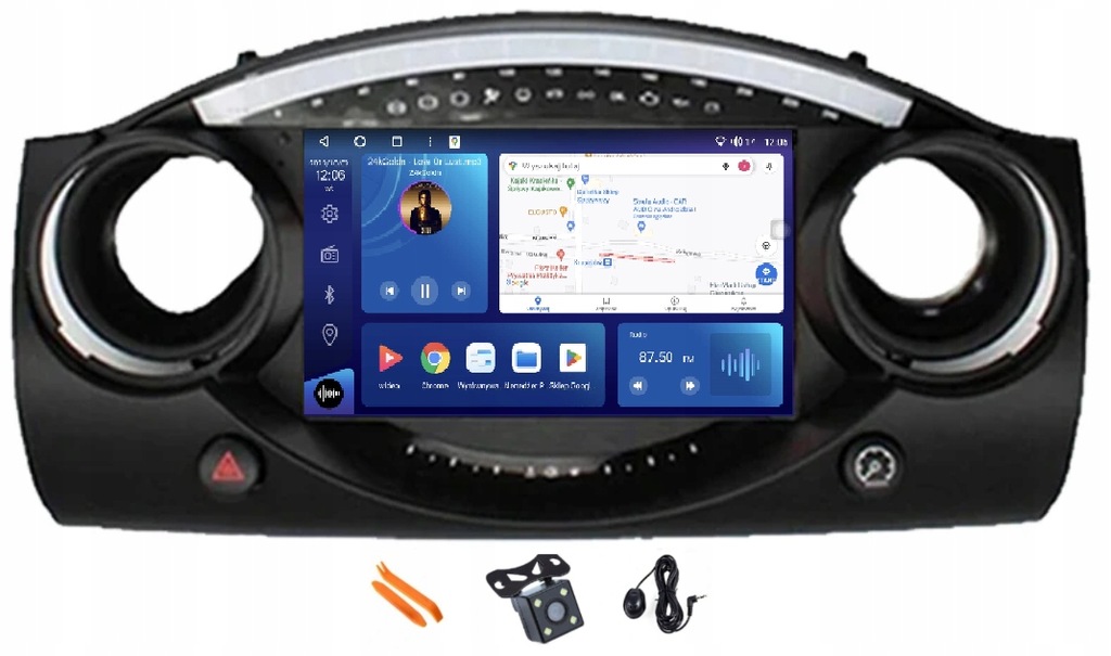 RADIO ANDROID NAWIGACJA QLED CARPLAY LTE GPS BMW MINI R50 R52 R53 ...