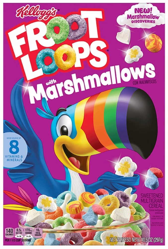 KELLOGG'S FROOT LOOPS MARSHMALLOWS CEREAL 297g USA - 13076410036 ...