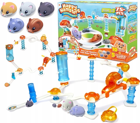 HAPPY HAMSTERS TOR WYŚCIGOWY CHOMIKI INTERAKTYWNE - 14490484743 ...