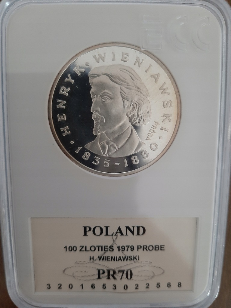 100 zł Henryk Wieniawski 1979 rok PRÓBA PR70 RARYTAS - 14765671024 ...